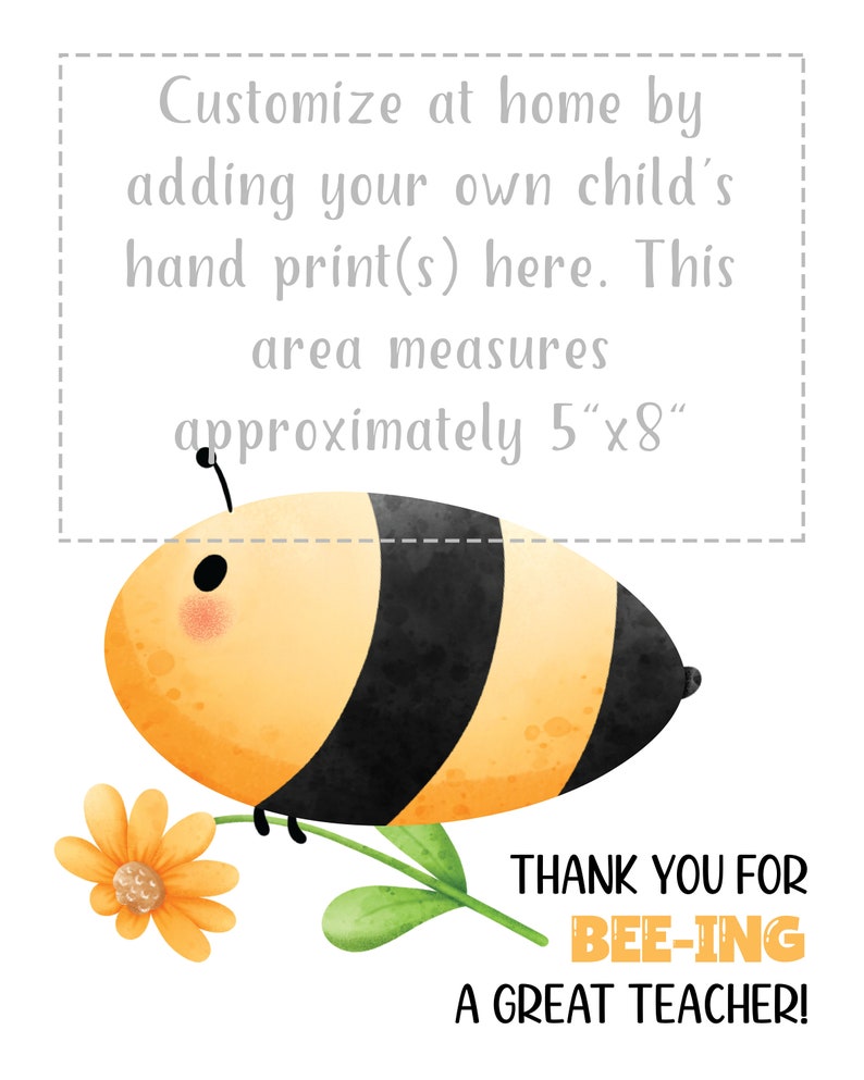 Bee Handprint Craft for Kids Handprint Art Teacher - Etsy