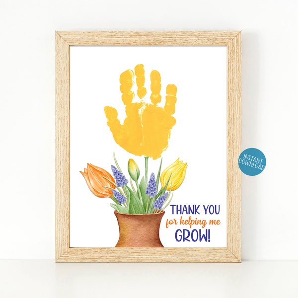 Teacher Thank You Handprint - Etsy