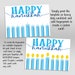 Printable DIY Hanukkah Card, Fingerprint Craft for Kids, Hanukkah Card ...