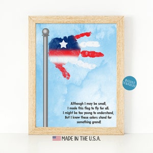 4th of July Footprint Art, July Fourth, Independence Day, DIY Kid Craft ...