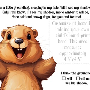 Groundhog Day Handprint Craft for Toddlers, Classroom Activity for ...