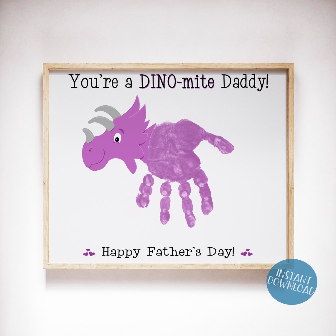 Handprint Art Kids Handprint Craft Fathers Day Gift - Etsy