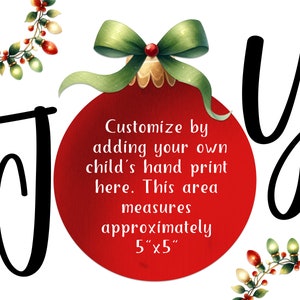 Joy Handprint Art, Handprint Craft Project for Kids, DIY Kid Craft Kit ...