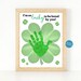 St Patrick's Day Handprint Art Project for Kids, Lucky Clover Handprint ...
