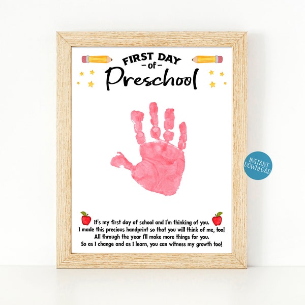 First Day of School Printable - Etsy