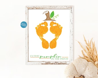 Halloween Footprint Art Trick or Treat Smell My Feet - Etsy