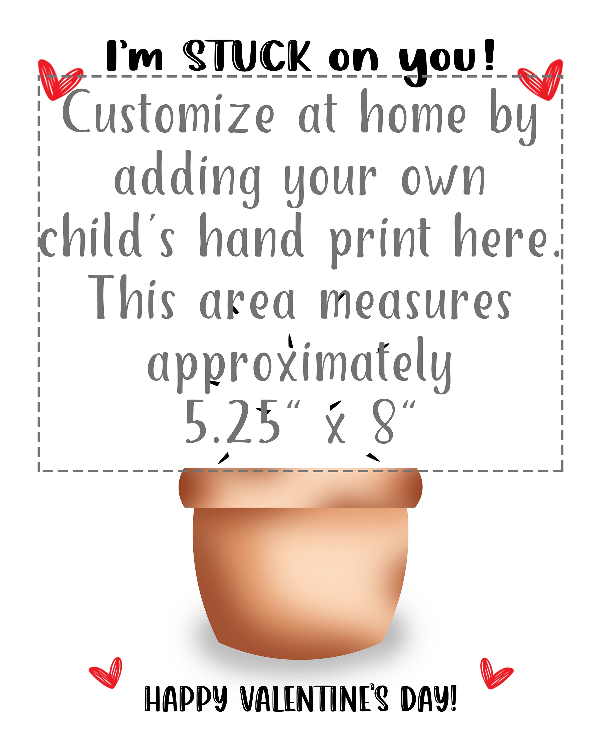 Valentine's Day Handprint Art Project for Kids, Stuck on You Valentines ...