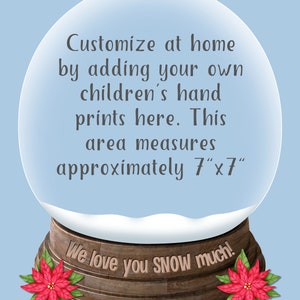 Winter Handprint Art, Baby Toddler Kids DIY Snow Globe Craft, Xmas ...