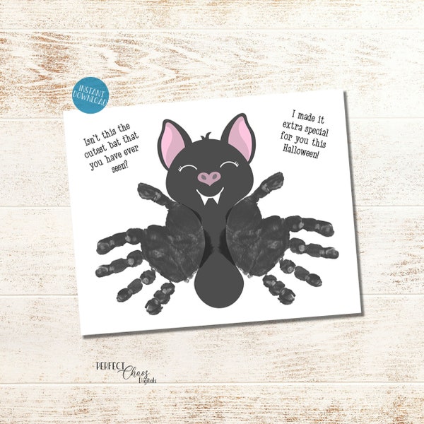 Halloween Handprint Craft - Etsy