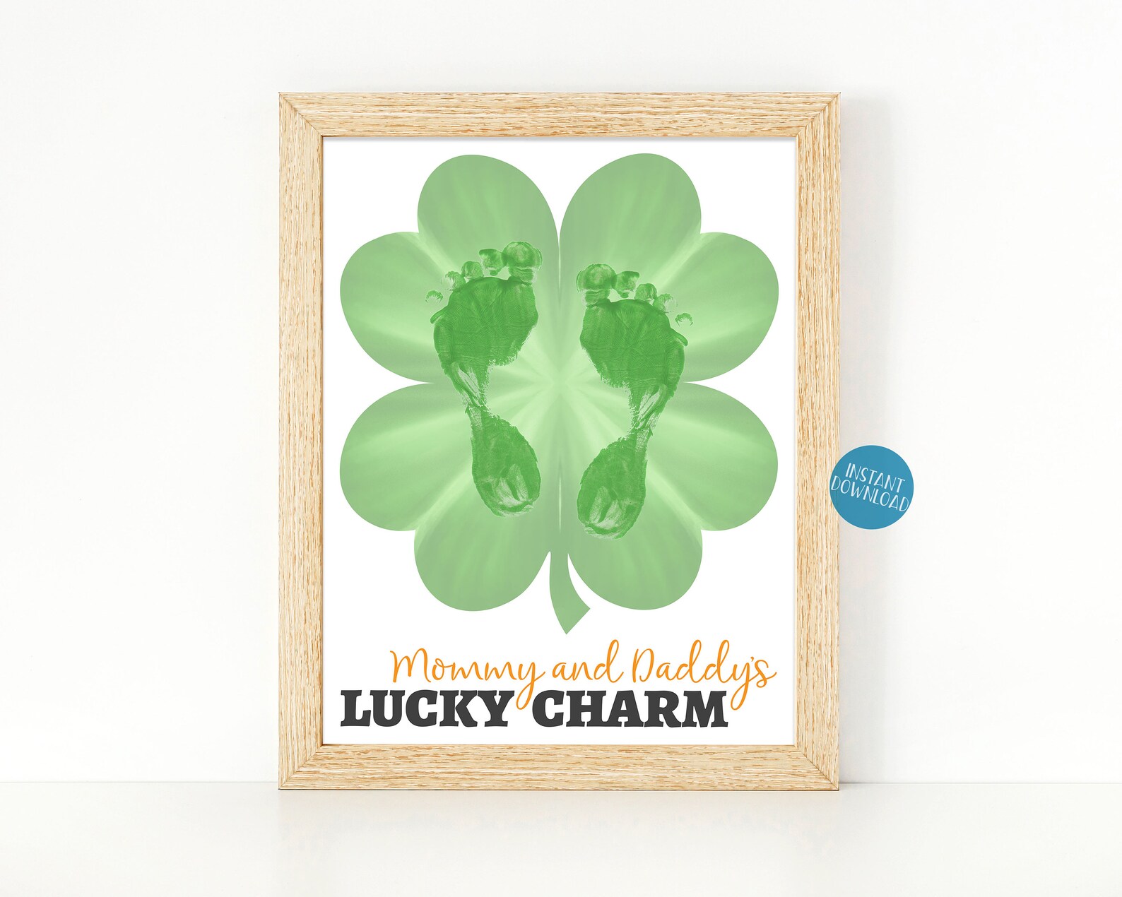 St Patrick's Day Handprint Art Shamrock Handprint Craft - Etsy