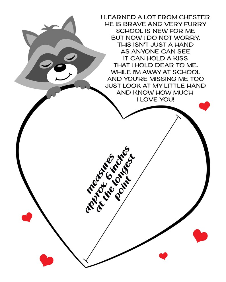 The Kissing Hand First Day of School Craft for Kids, Back to School ...