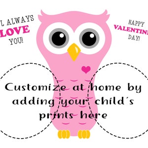 Handprint Art Valentine's Day Craft for Kids, Owl Always Love You ...