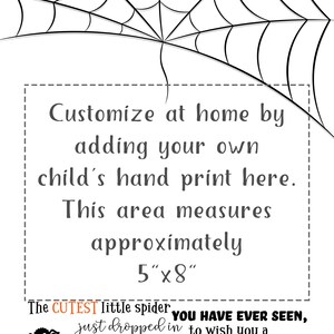Cutest Little Spider Handprint Art, Halloween Craft for Kids, Handprint ...