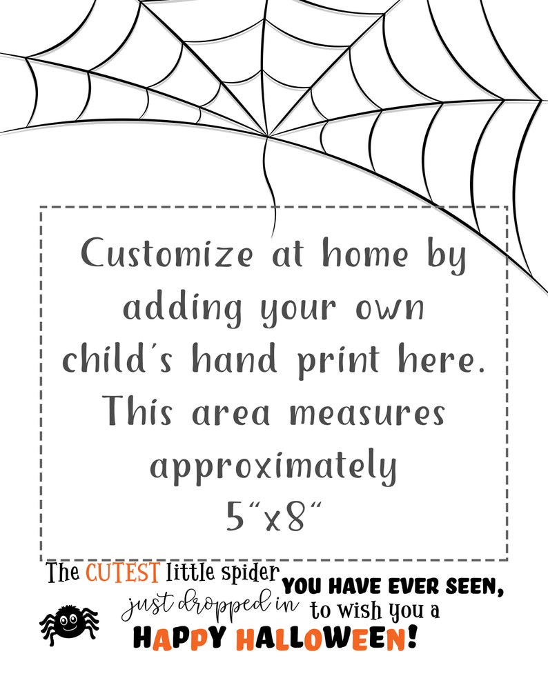 Cutest Little Spider Handprint Art, Halloween Craft for Kids, Handprint ...