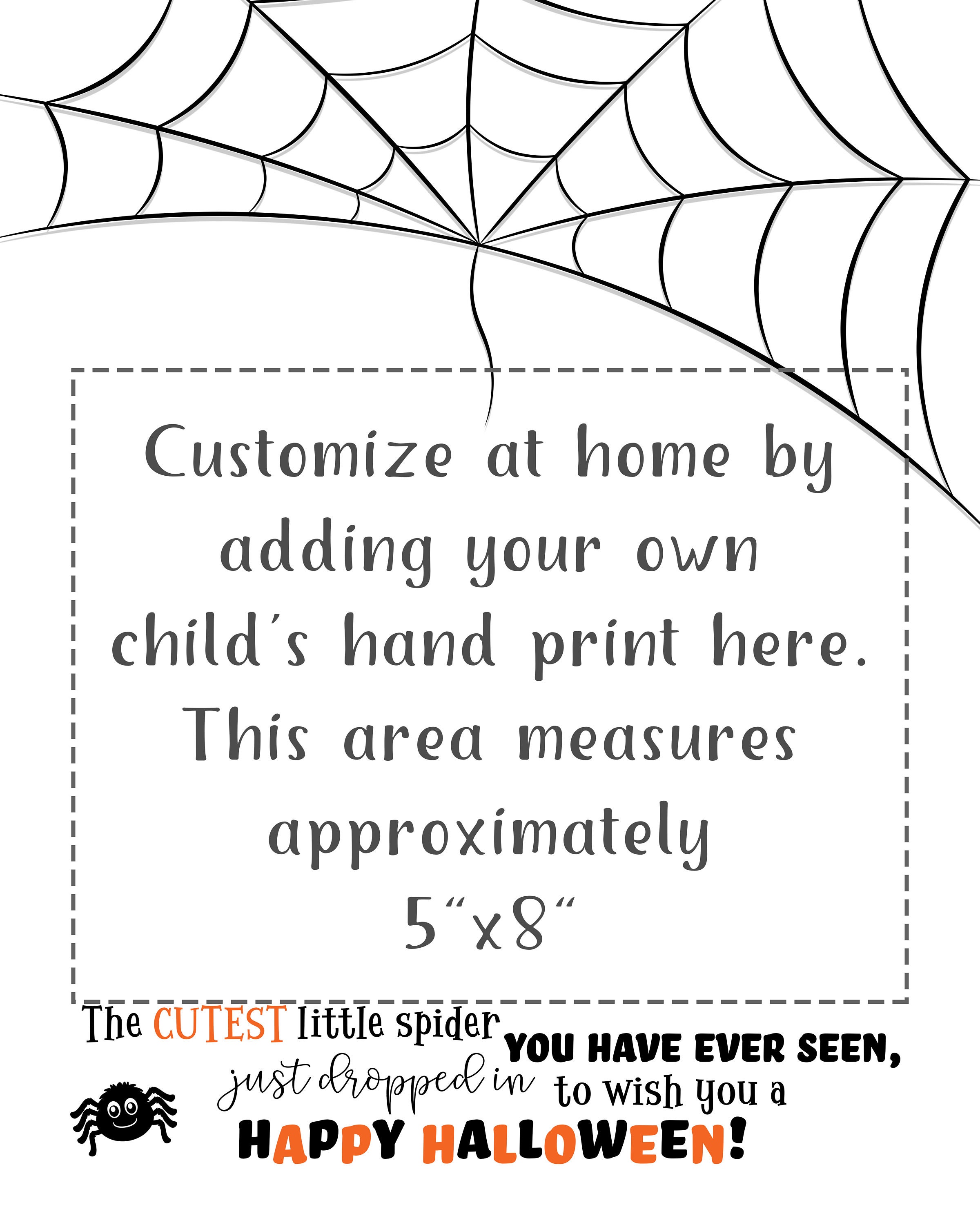 Cutest Little Spider Handprint Art, Halloween Craft for Kids, Handprint ...