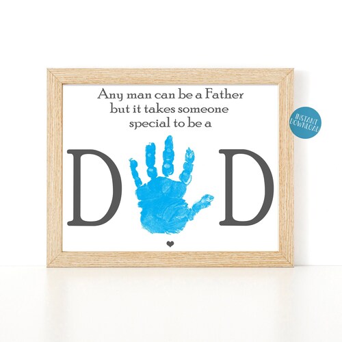 Daddy Handprint Poem / Hand Art Craft Dad Father's Day - Etsy