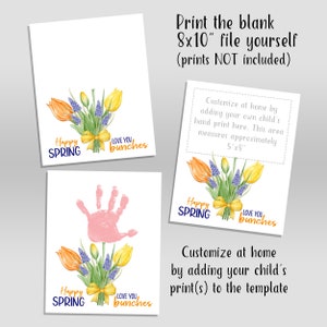 Love You Bunches Spring Handprint Craft for Kids, Flower Handprint Art ...