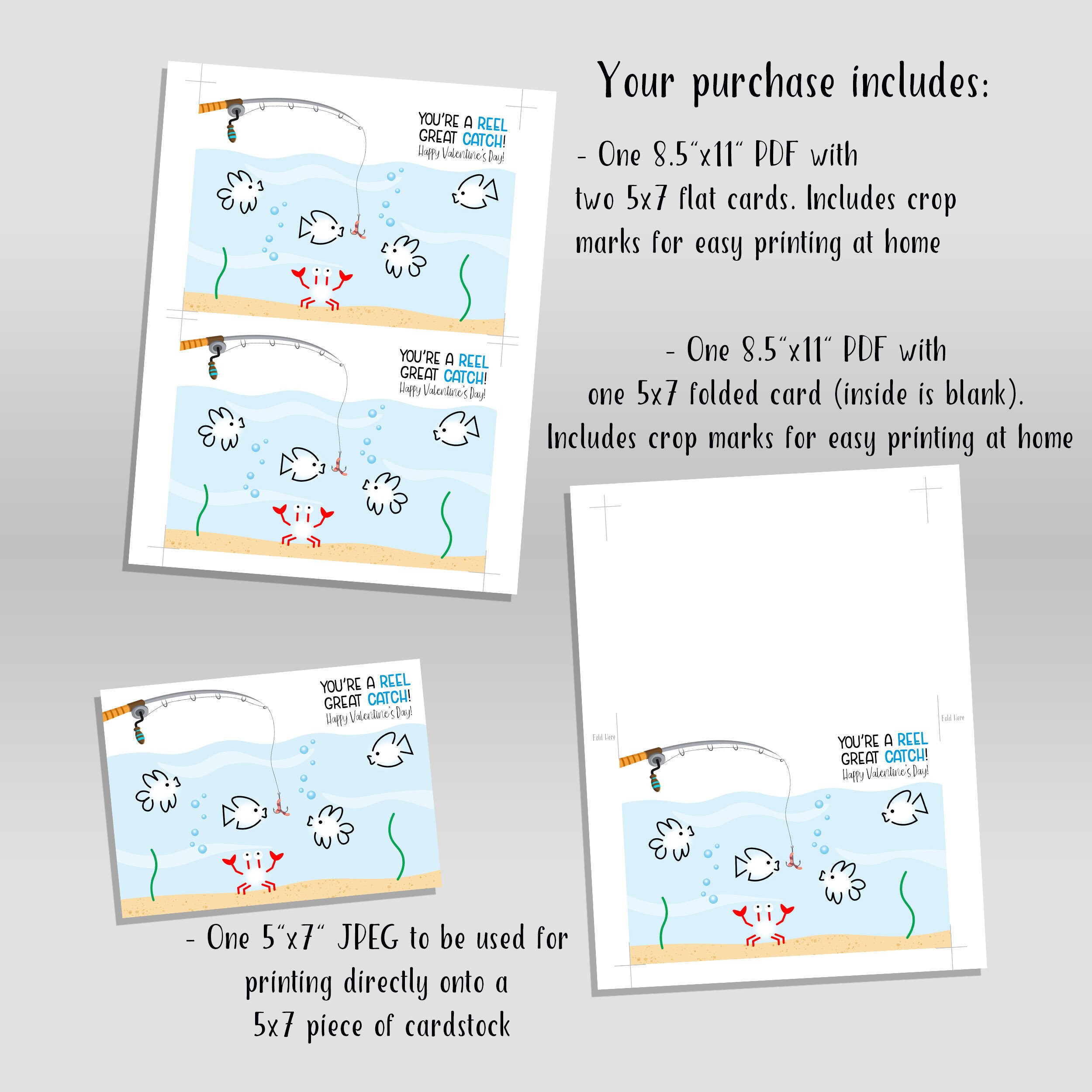 Printable Valentine's Day Card, Fingerprint Craft for Kids, DIY Kid ...
