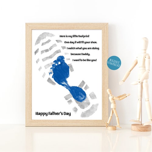 Daddy I'm Following in Your Footsteps / Father's Day - Etsy