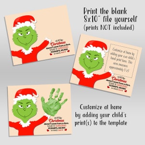 Christmas Handprint Art Project for Kids, Christmas Poem Grinch ...