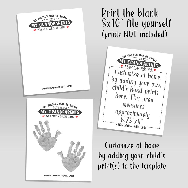 Grandparents Day Craft for Kids Grandparents Day Printable - Etsy