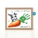 Carrot About You Handprint Craft, Baby Handprint Keepsake, Carrot ...