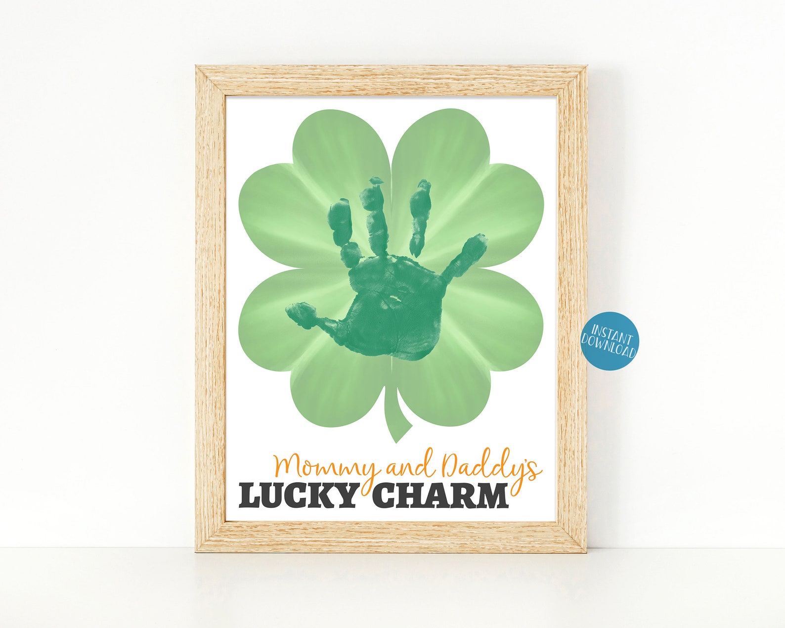 St Patrick's Day Handprint Art Shamrock Handprint Craft - Etsy