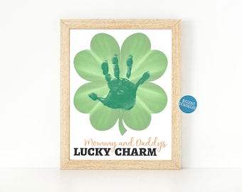 St Patrick's Day Handprint Art Leprechaun Craft - Etsy