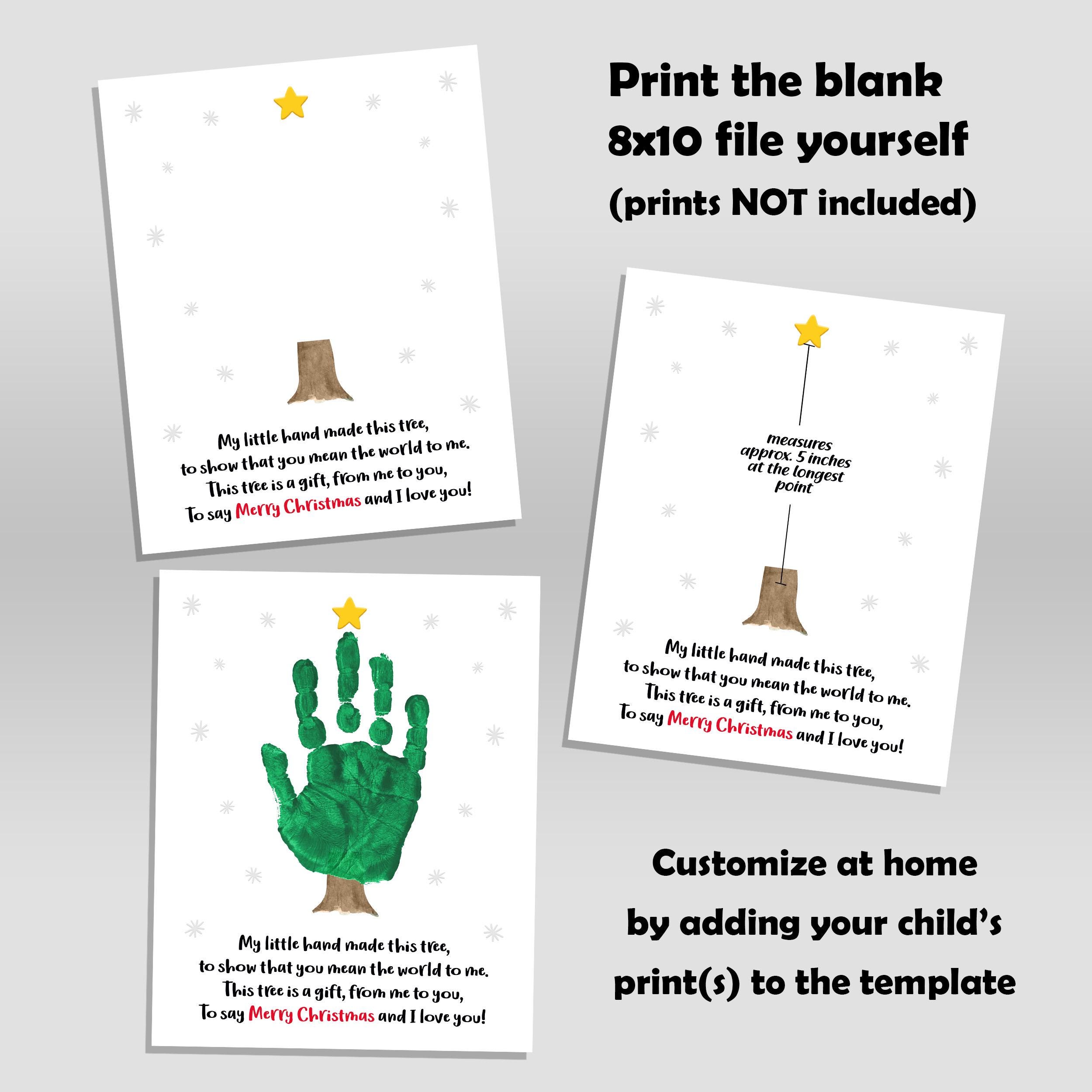 Christmas Tree Handprint Art Project for Kids, Handprint Craft Keepsake ...