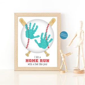 Baseball Dad Gift, Handprint Art Project for Kids, Handprint Keepsake ...