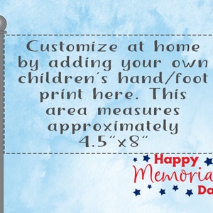 Memorial Day American Flag Handprint Art, Footprint Art Project for ...