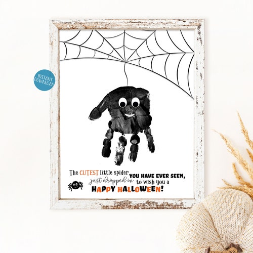 Halloween Handprint Craft DIY Craft for Kids Art Halloween - Etsy