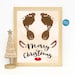 Merry Christmas Reindeer Handprint Art, Christmas Xmas Craft for Kids ...