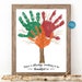 Thanksgiving Kid Craft Handprint Tree Art Gift for Mom - Etsy