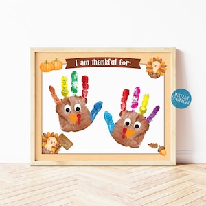 Thanksgiving Handprint Art Project, Turkey Handprint Keepsake Craft ...