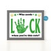 St Patrick's Day Baby Handprint Art, Who Needs Luck Handprint Craft ...