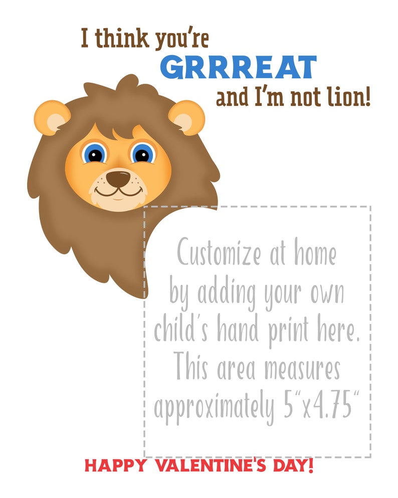 Valentine's Day Handprint Art Project for Kids Toddler - Etsy