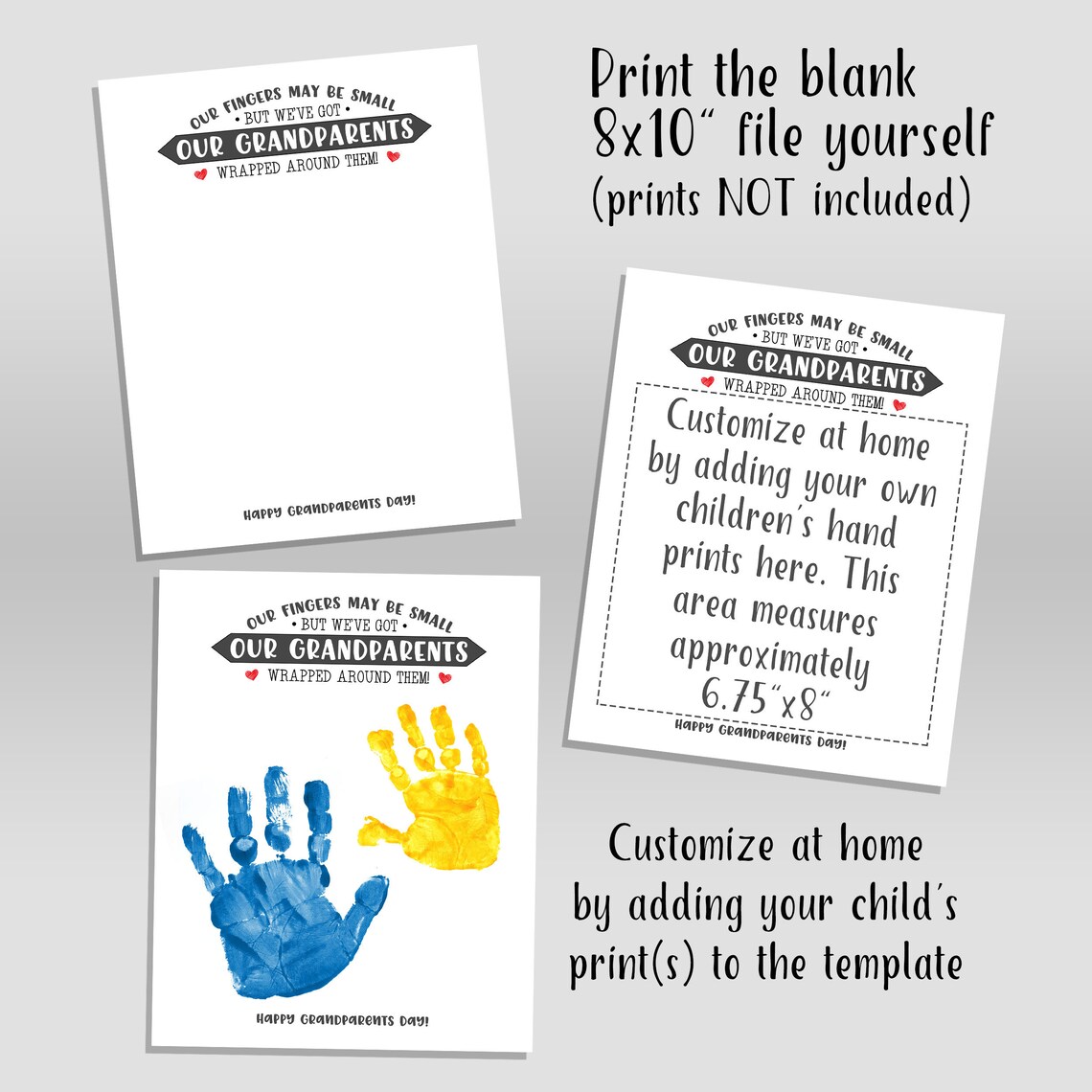 Grandparents Day Craft Grandparents Day Printable Card - Etsy