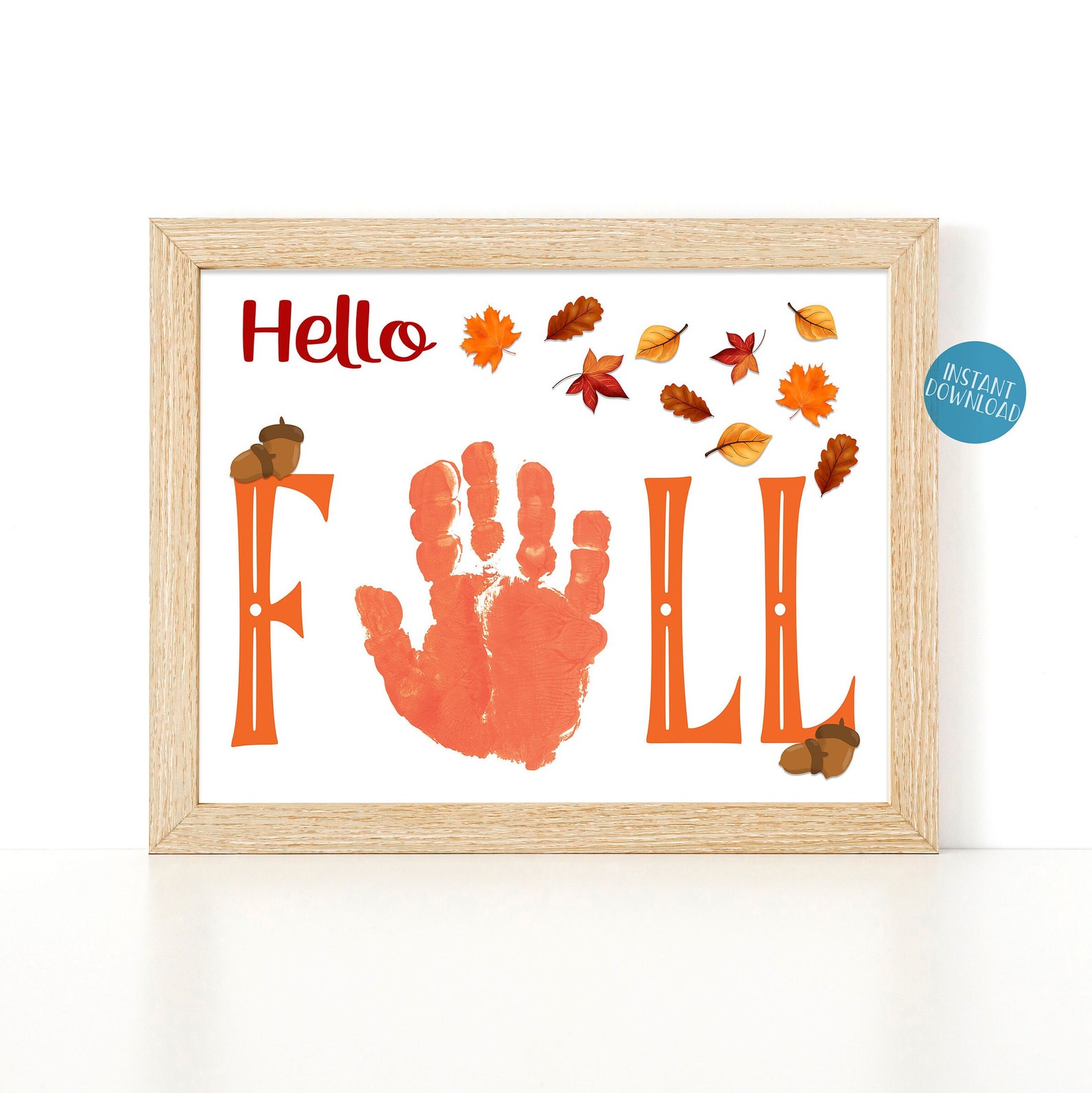 Hello Fall Handprint Art Preschool Activities for Autumn - Etsy