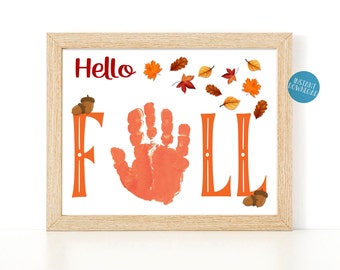Thanksgiving Handprint Art DIY Kid Craft Turkey Handprint - Etsy
