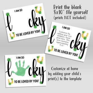 St Patrick's Day Handprint Art Project for Kids, Lucky to Be Loved by ...