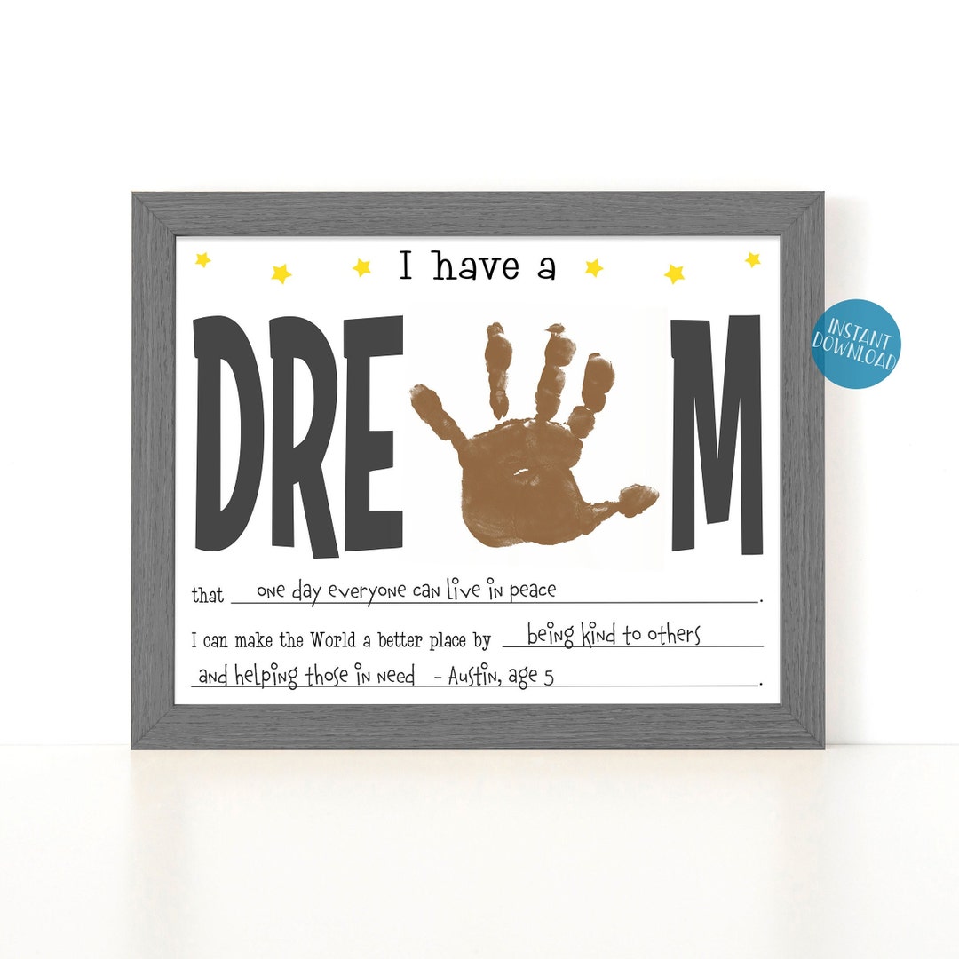 Martin Luther King Jr Day Activities for Kids, I Have a Dream Toddler ...
