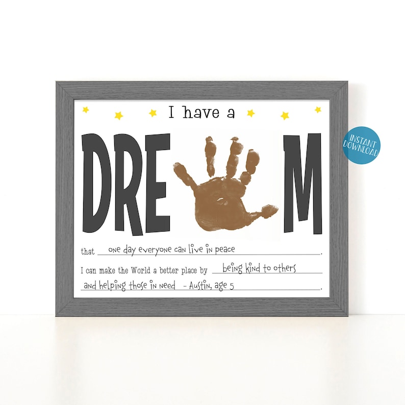 Martin Luther King Jr Day Activities for Kids I Have a Dream - Etsy