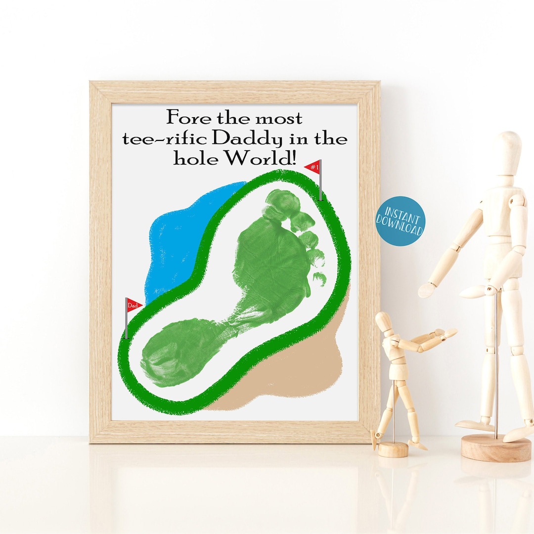 Father's Day Gift From Daughter, Gift From Son, Footprint Art, Dad ...