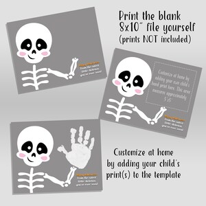 Halloween Handprint Art, Cutest Little Skeleton, Toddler Handprint ...