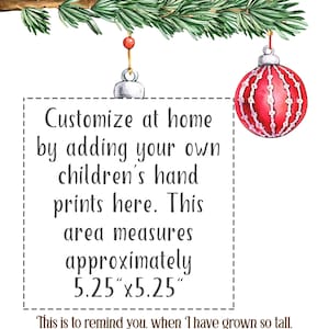 Christmas Ornament Handprint Art Project for Kids, DIY Kid Craft Kit ...