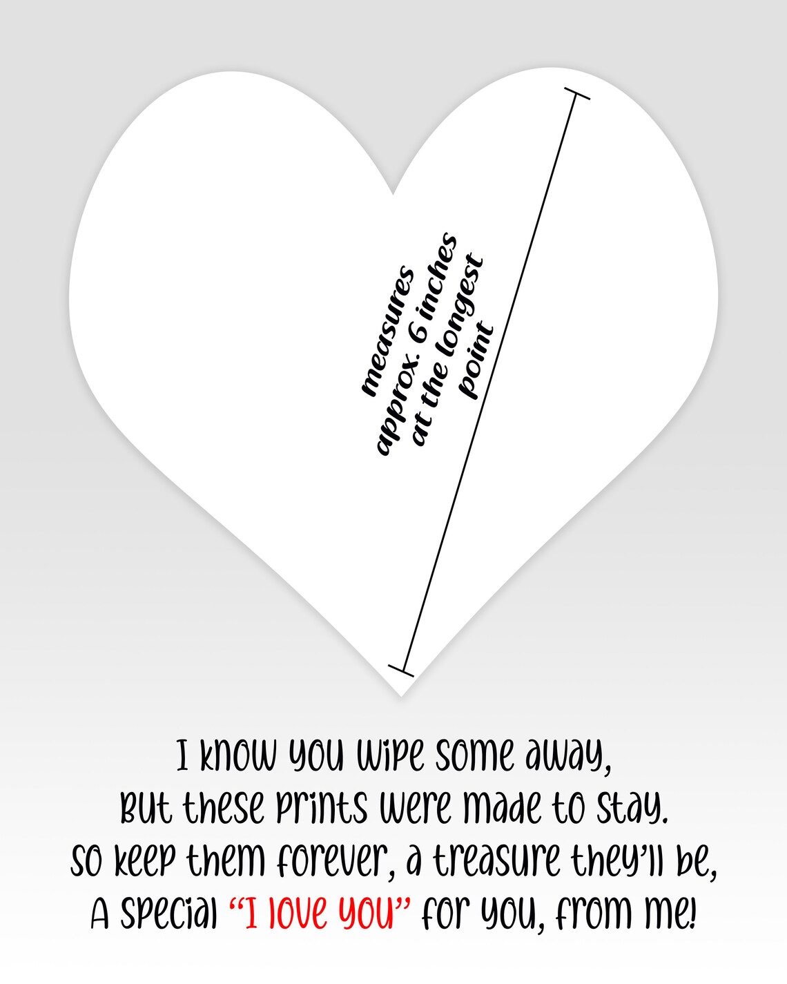 Valentine's Day Handprint Poem Fingerprint Heart - Etsy