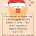 Christmas Kids Thank You Card Santa Handprint Art Printable - Etsy