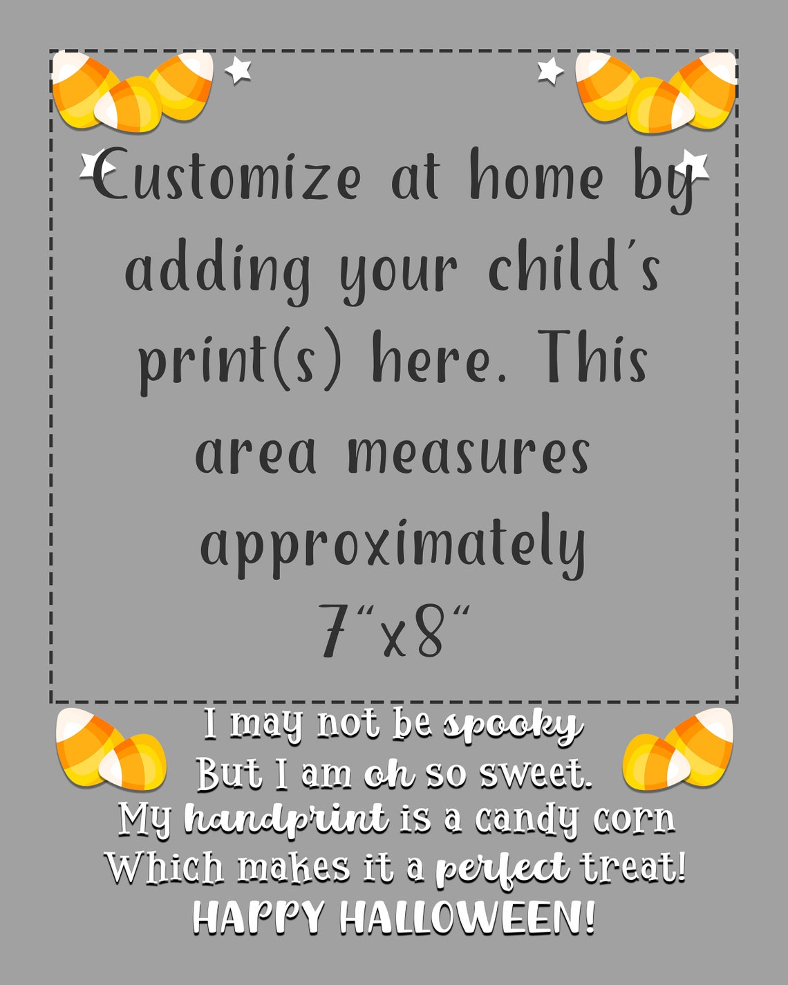 Candy Corn Handprint Art Project for Kids Halloween Poem - Etsy