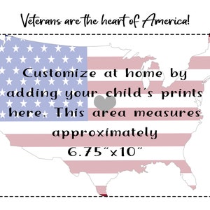 Veterans Day Handprint Art Project for Kids, Veteran Gift Idea, DIY ...